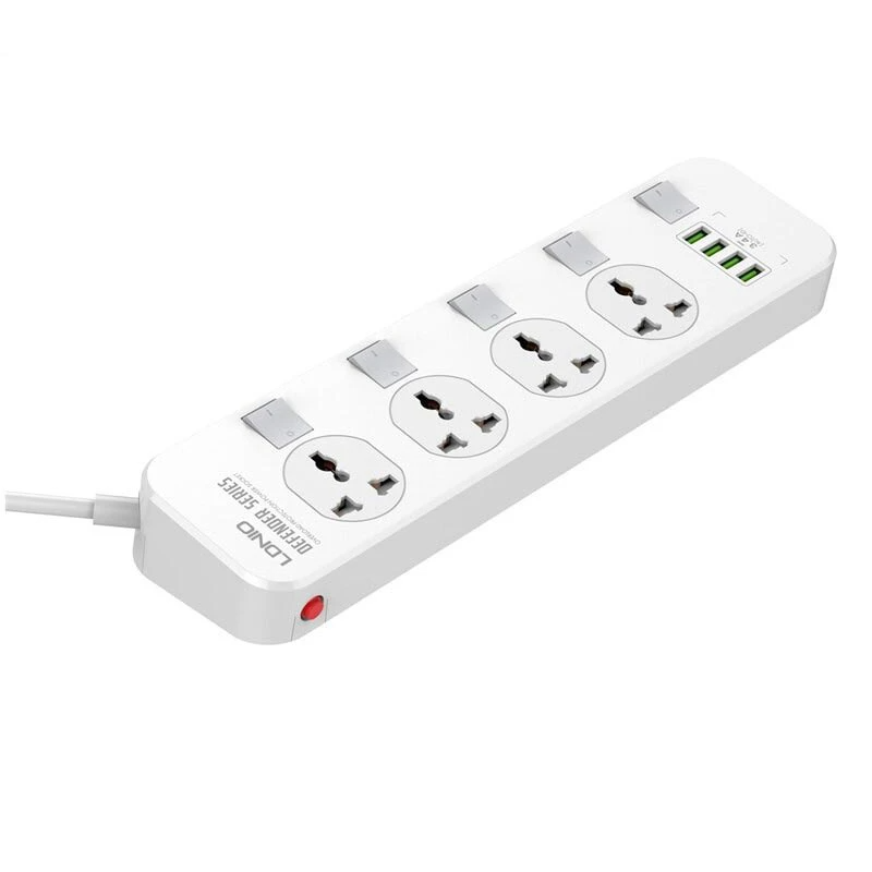 چند راهی برق و شارژر الدینیو LDNIO SC4408 Defender Series Power Strip ...
