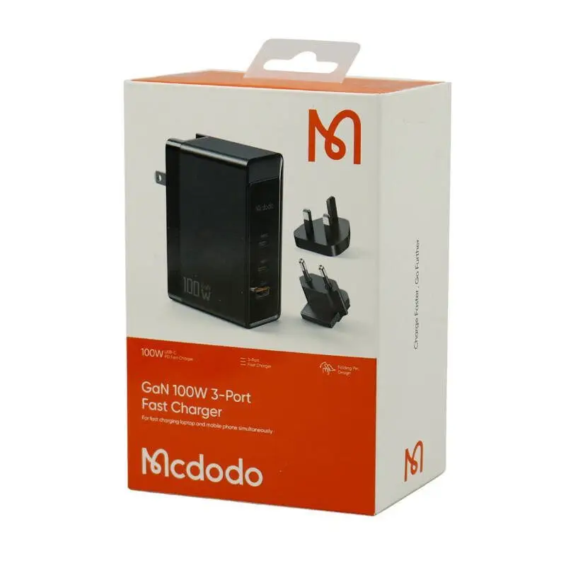 شارژر دیواری 3 پورت 100 واتی مک دودو مدل MCDODO CH-8101 Pro - فروشگاه ...